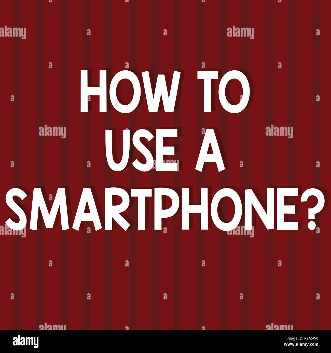 Text sign showing How To Use A Smartphonequestion. Conceptual photo ...