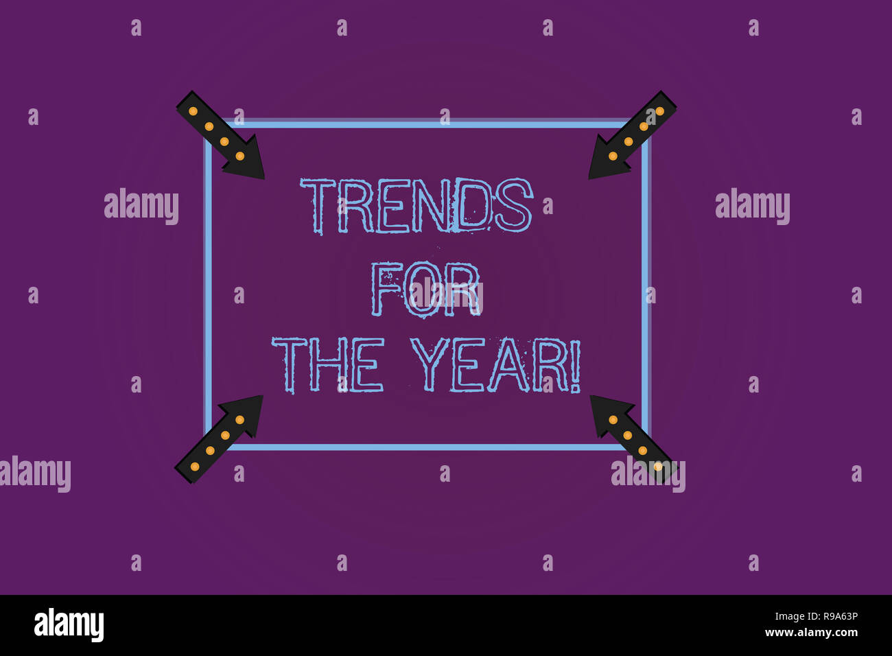 Writing note showing Trends For The Year. Business photo showcasing ...