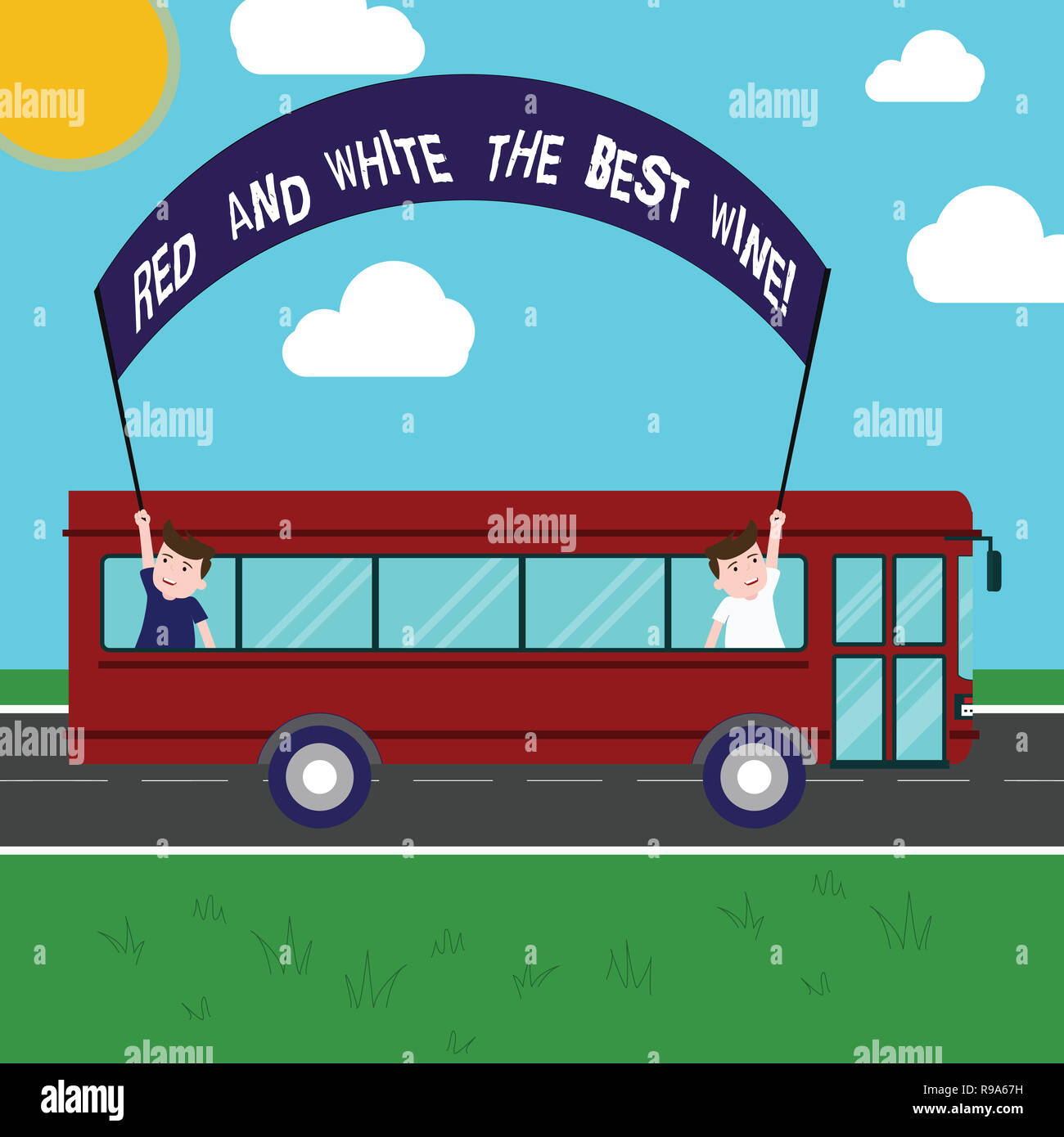 Text sign showing Red And White The Best Wine. Conceptual photo Finest ...