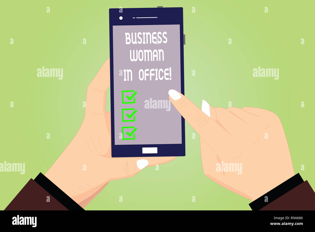 Conceptual hand writing showing Business Woanalysis In Office. Business ...