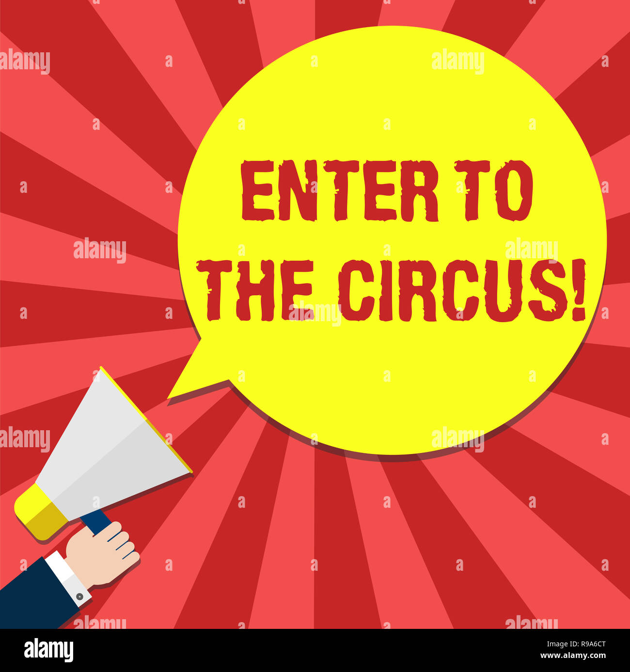 Handwriting text writing Enter To The Circus. Concept meaning Go to the ...
