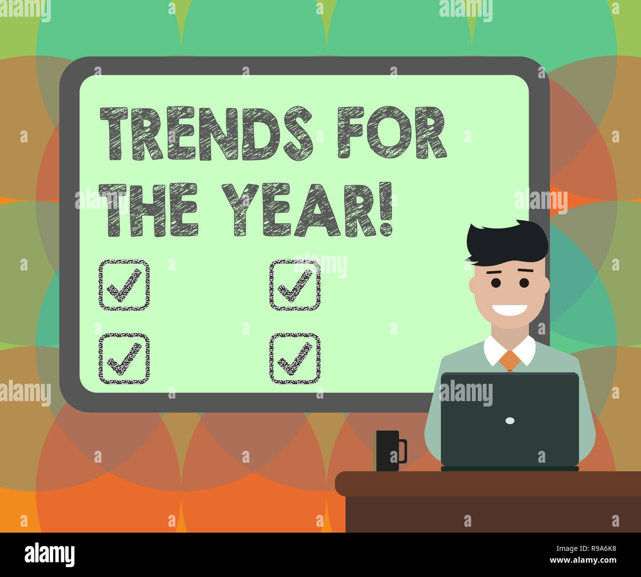 Word writing text Trends For The Year. Business concept for Modern ...
