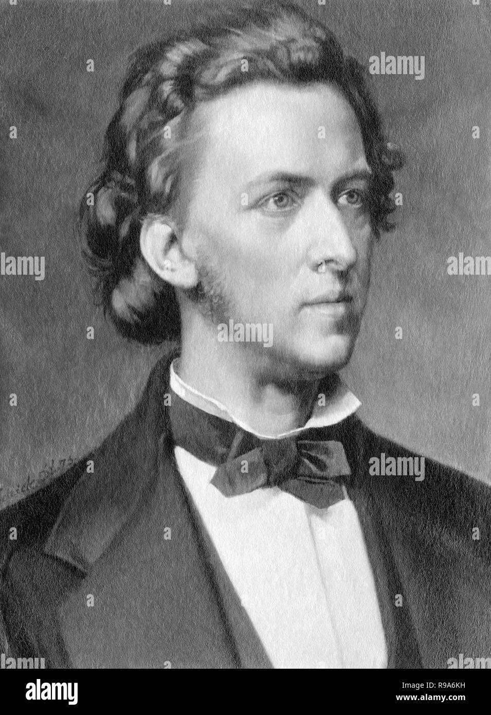 Chopin Portrait Polish Composer Pianist Stock Photos & Chopin Portrait ...