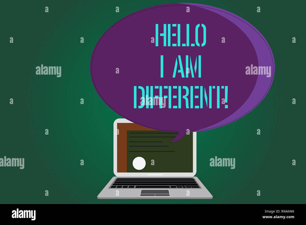 Word writing text Hello I Am Different. Business concept for Being ...