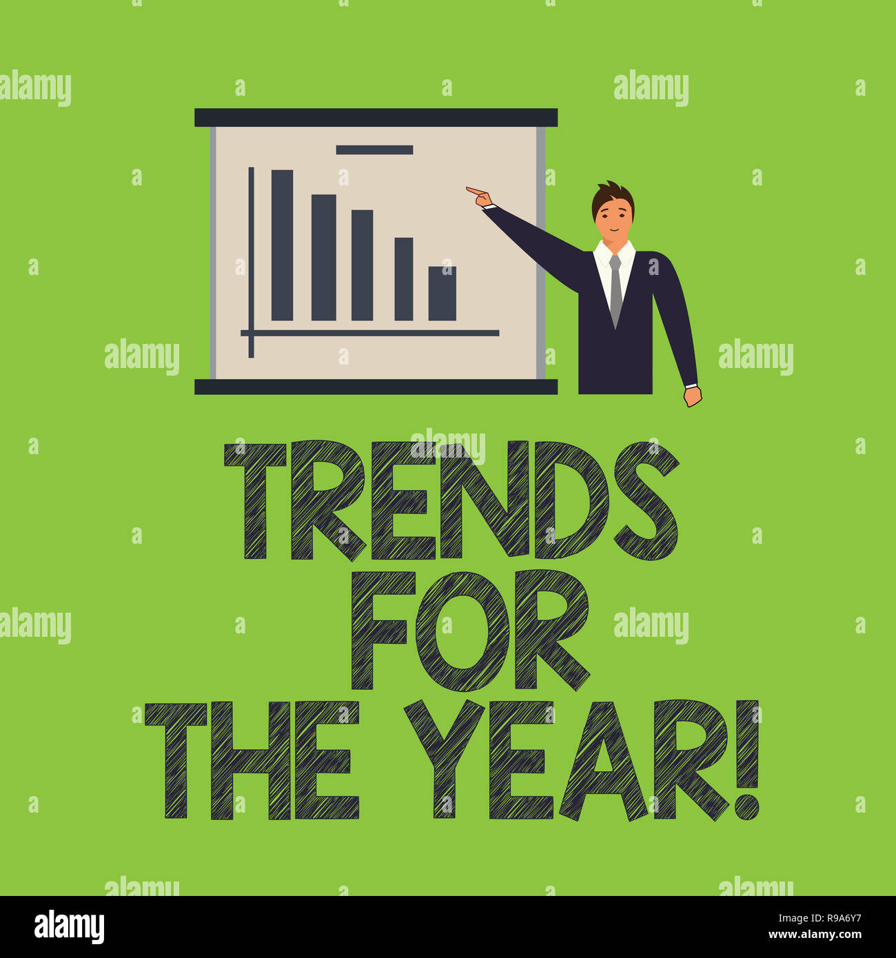 Word writing text Trends For The Year. Business concept for Modern ...