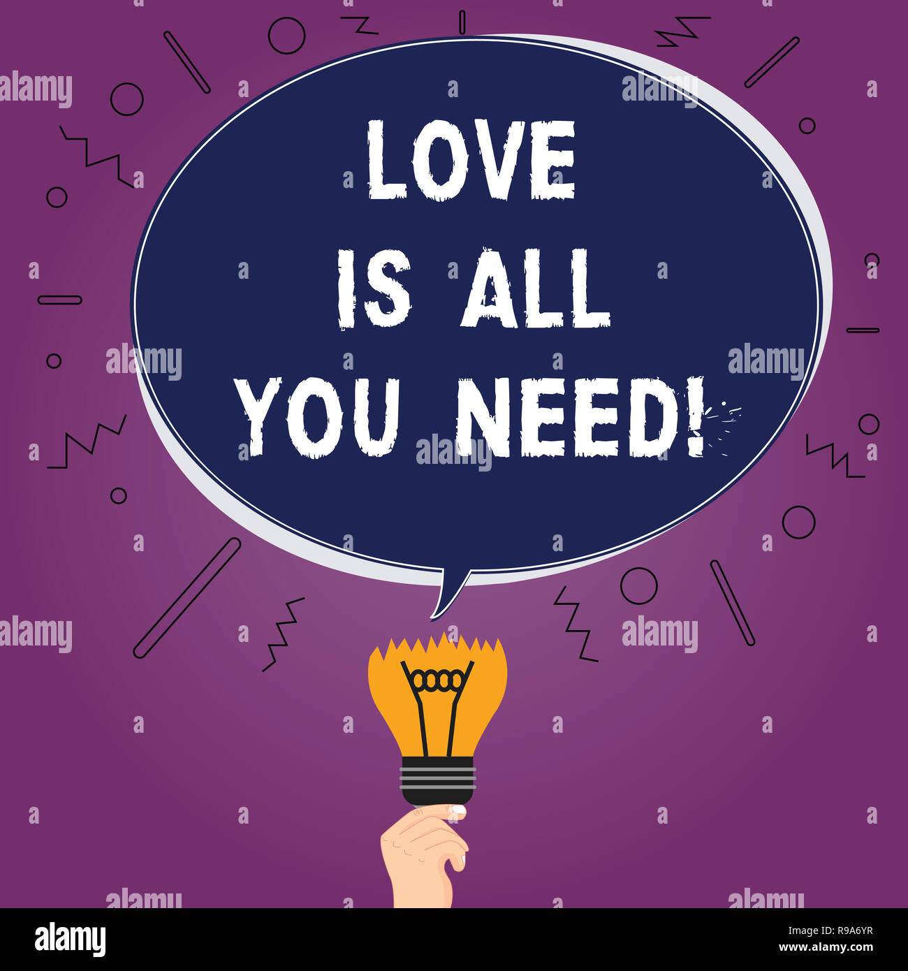 Text sign showing Love Is All You Need. Conceptual photo Inspiration ...