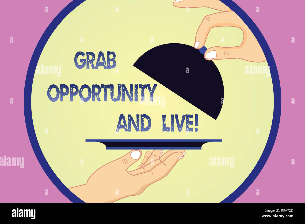 Writing note showing Grab Opportunity And Live. Business photo ...