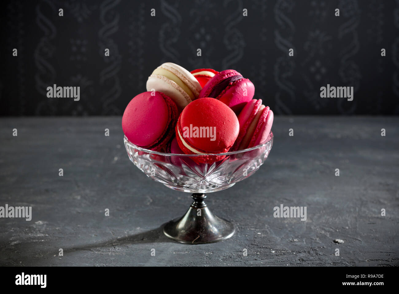 A collection of pink macarons Stock Photo - Alamy