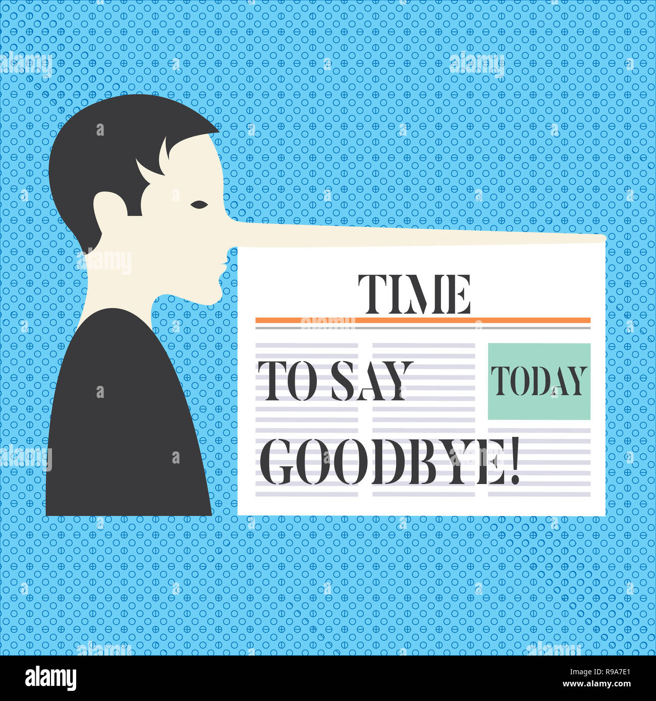 Conceptual hand writing showing Time To Say Goodbye. Business photo ...