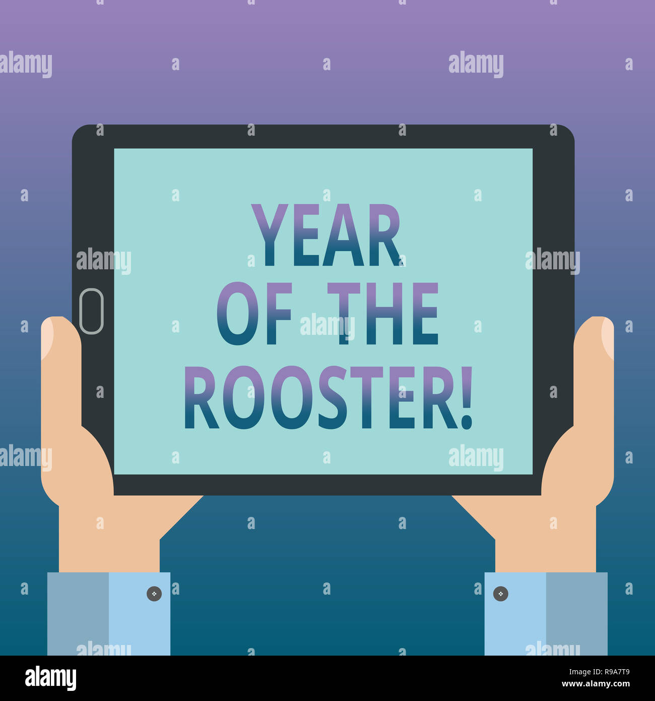 Handwriting text writing Year Of The Rooster. Concept meaning Chinese ...