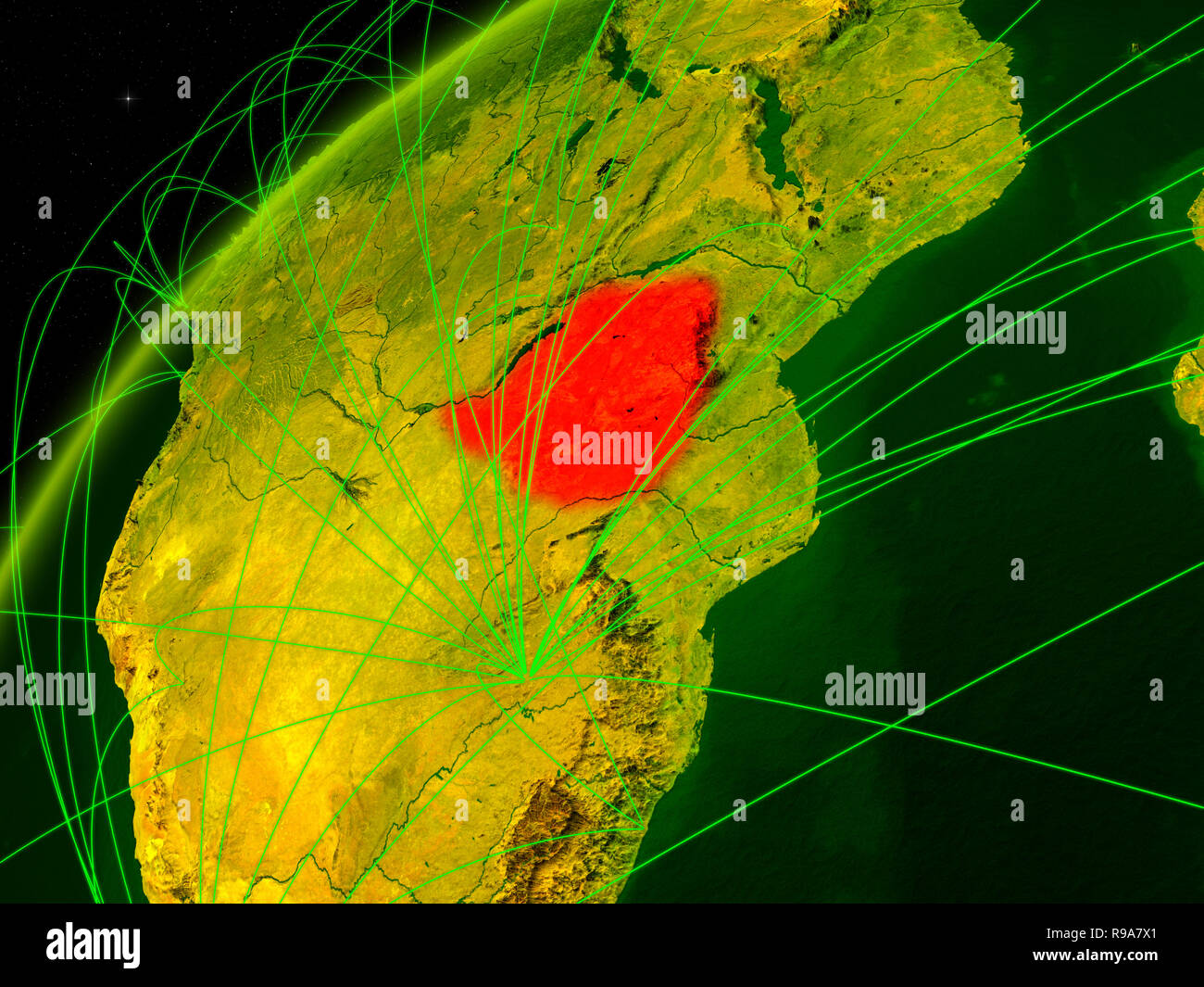 Zimbabwe on model of green planet Earth with international networks ...