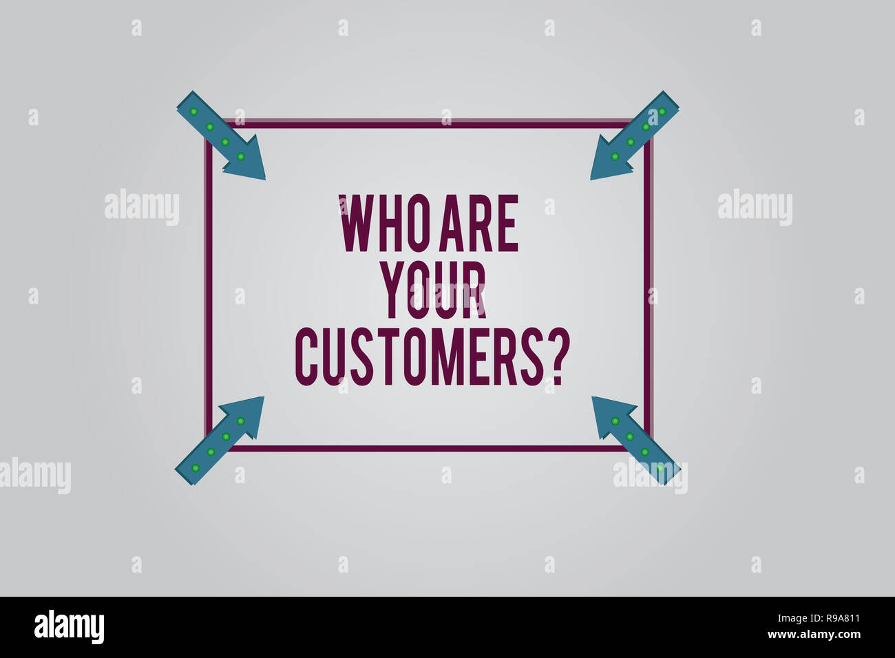 Writing note showing Who Are Your Customersquestion. Business photo ...