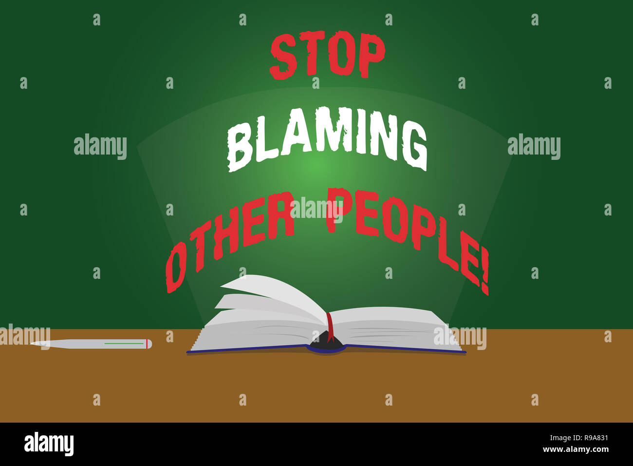 Text sign showing Stop Blaming Other People. Conceptual photo Do not ...