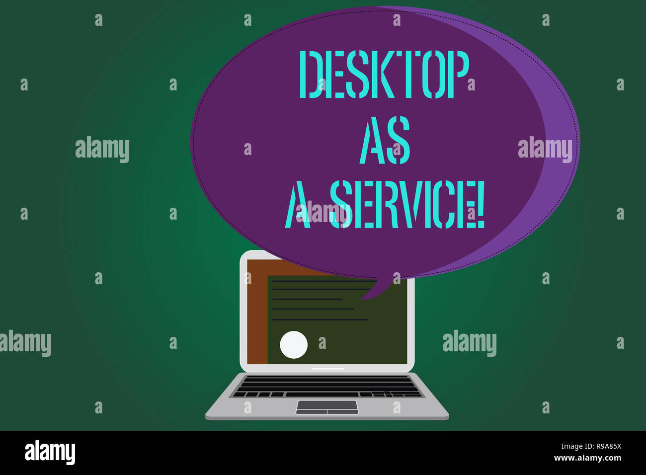 Word writing text Desktop As A Service. Business concept for DAAS cloud ...