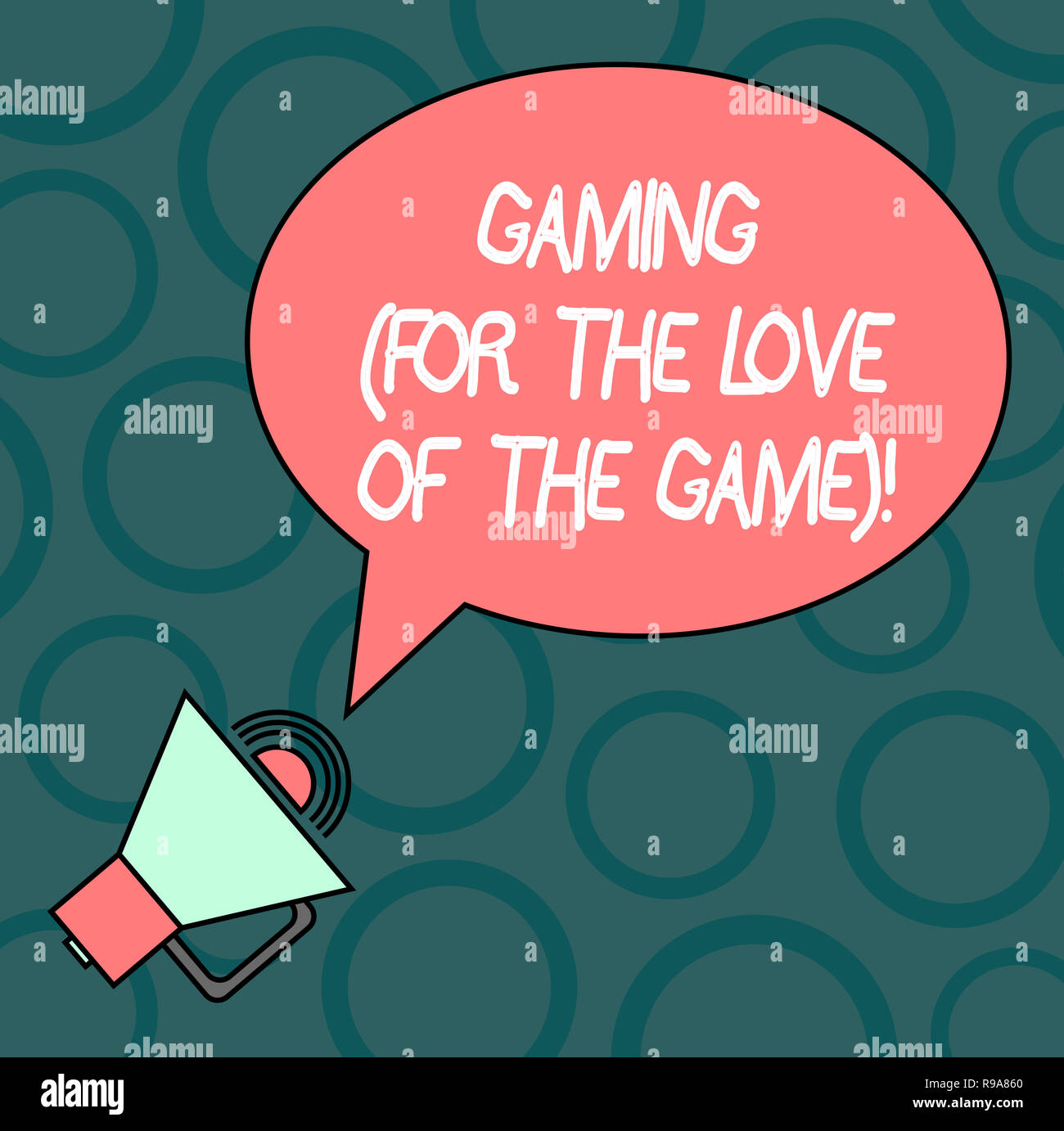Text sign showing Gaming For The Love Of The Game. Conceptual photo New ...