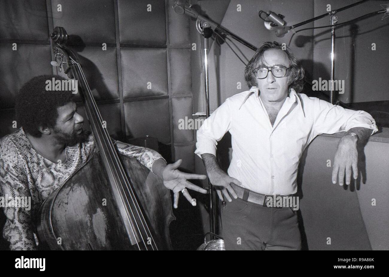 Producer Bob Shad with Buster Williams, 1972 Stock Photo - Alamy