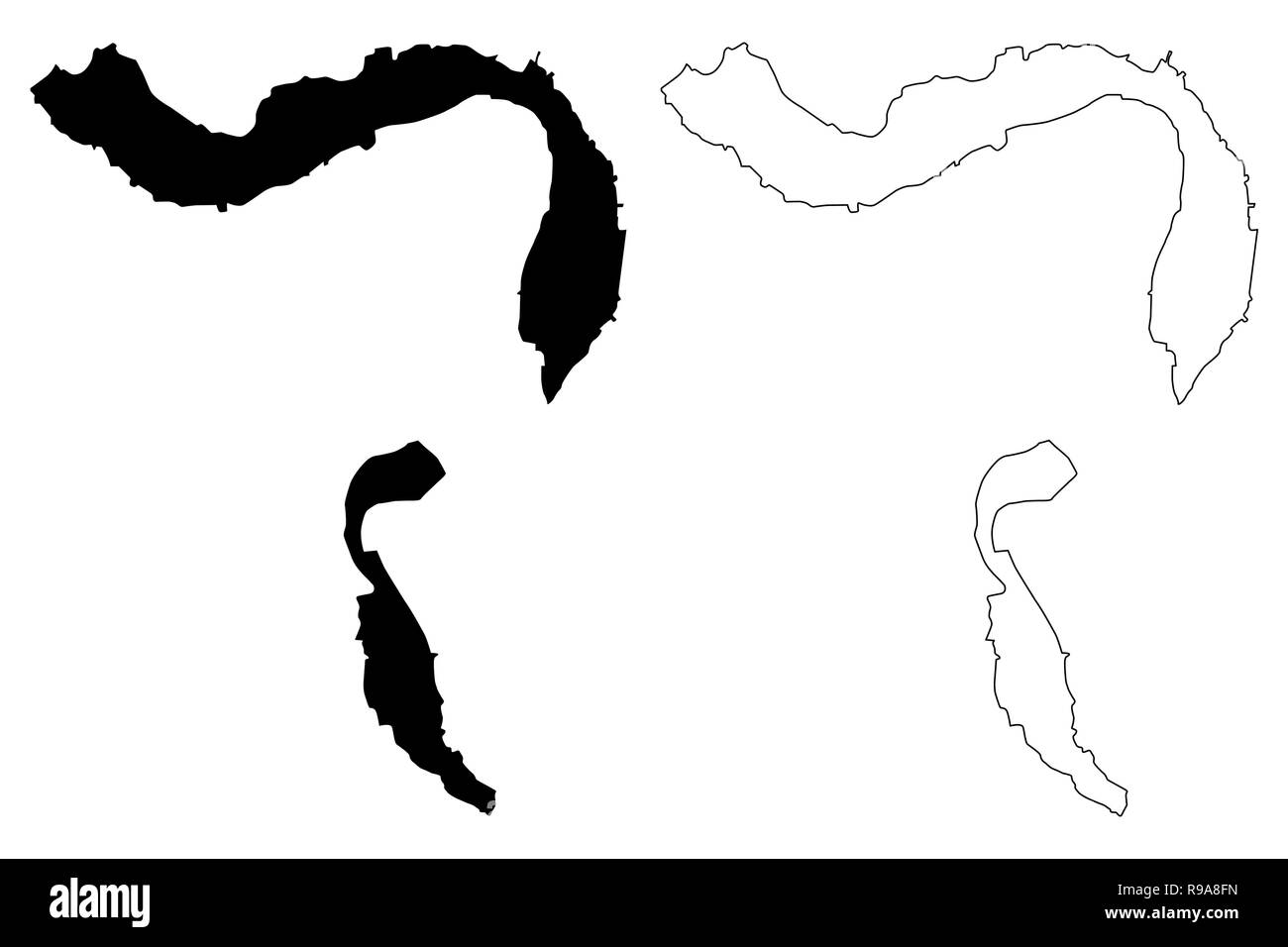 Qena Governorate (Governorates of Egypt, Arab Republic of Egypt) map ...