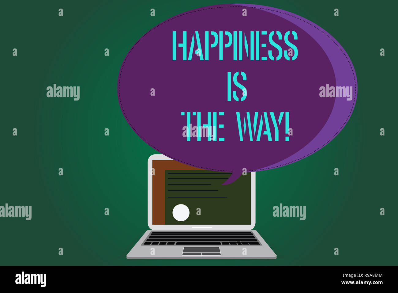 Word writing text Happiness Is The Way. Business concept for Always be ...