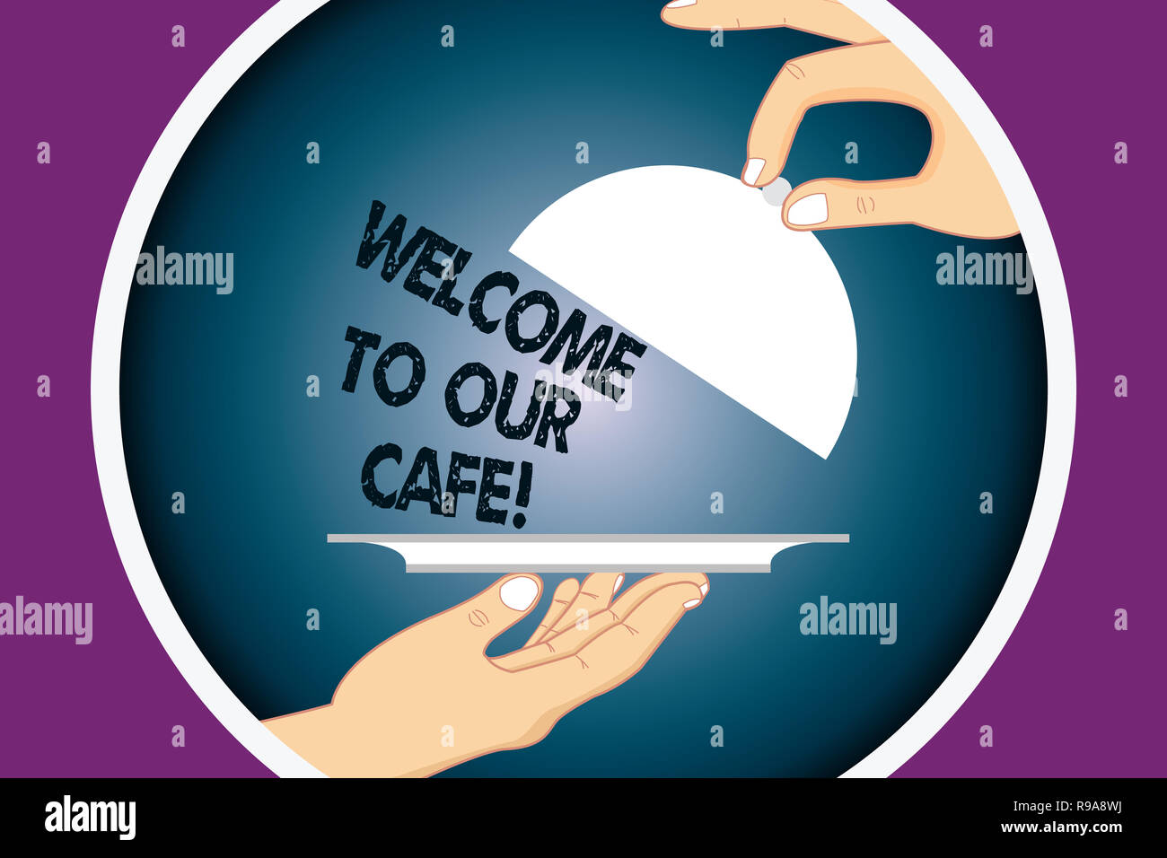Conceptual hand writing showing Welcome To Our Cafe. Business photo ...