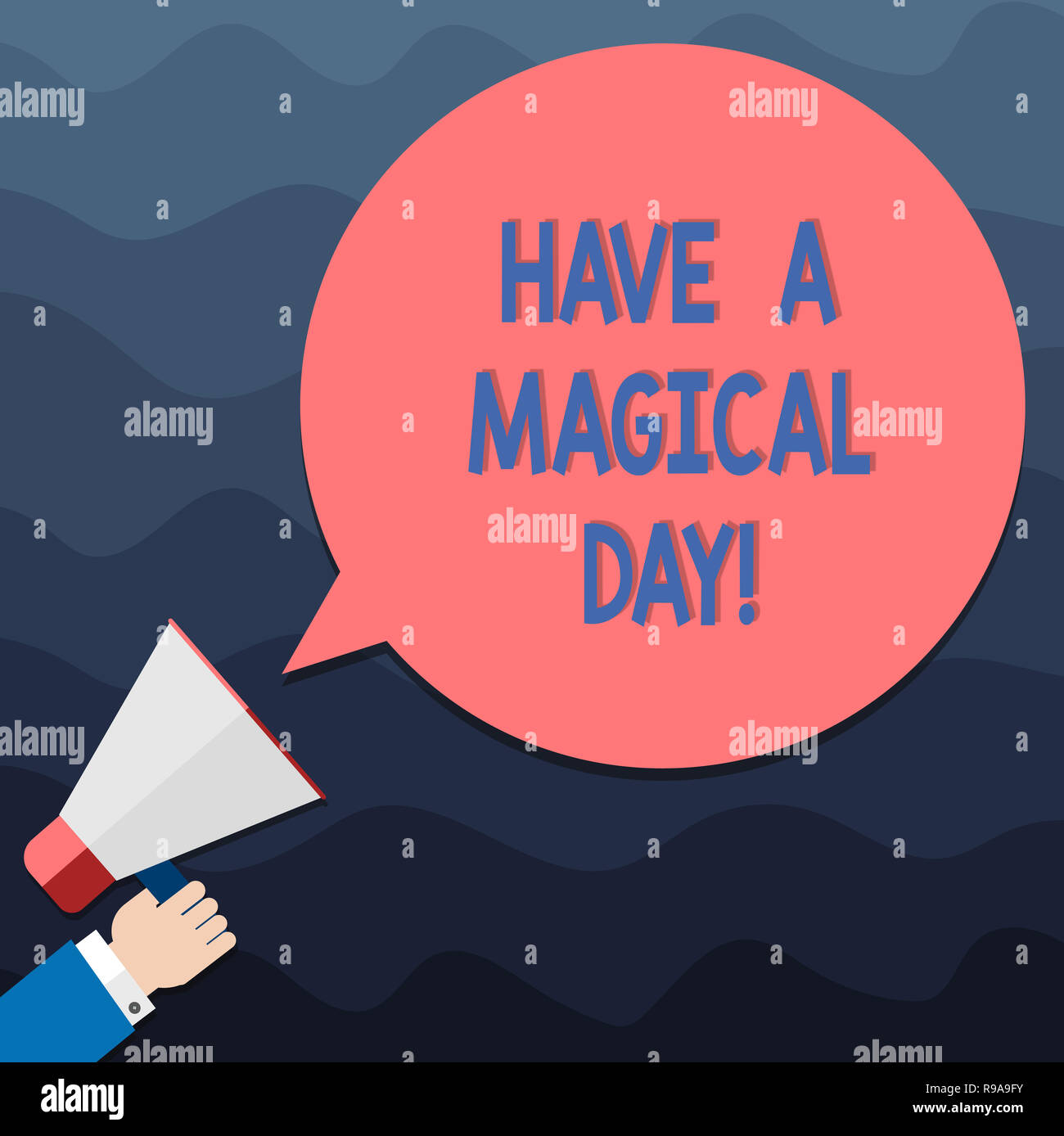 Text sign showing Have A Magical Day. Conceptual photo Wishing you good ...