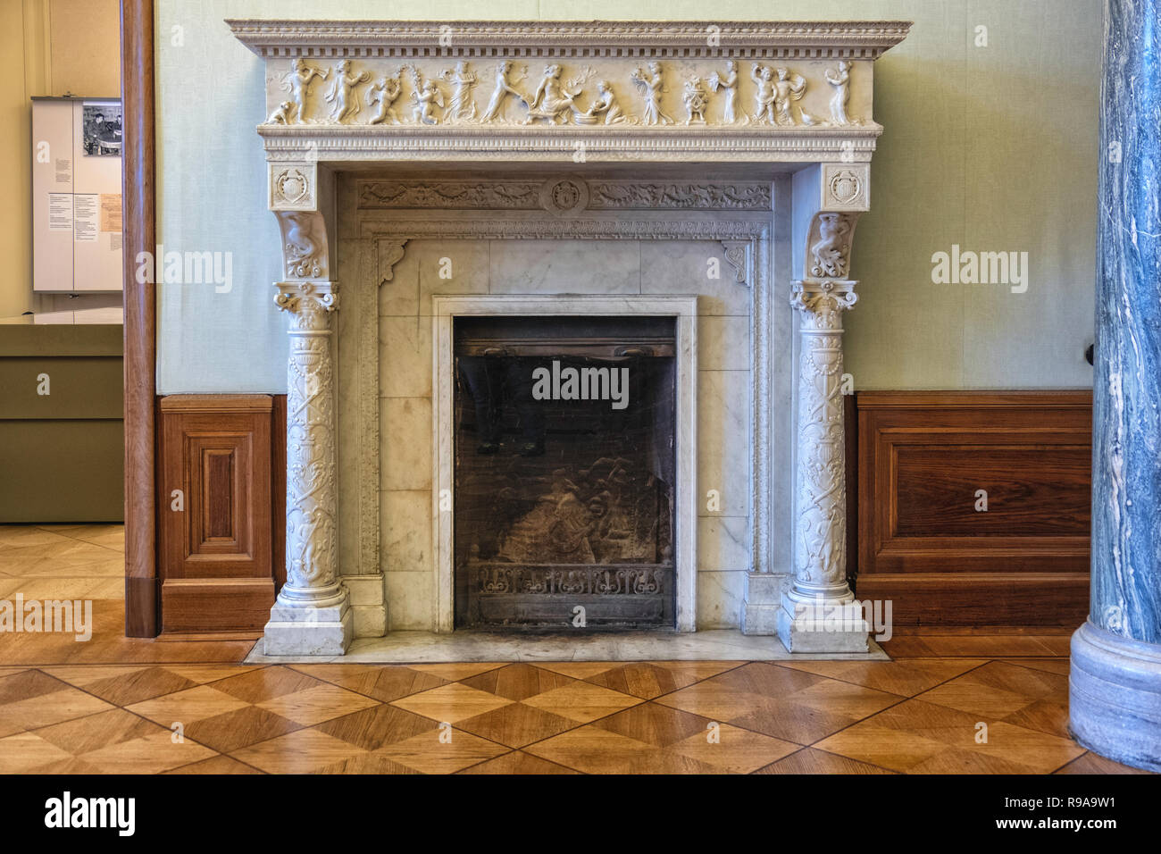 Berlin. Interior of House of the Wannsee Conference Memorial Site ...