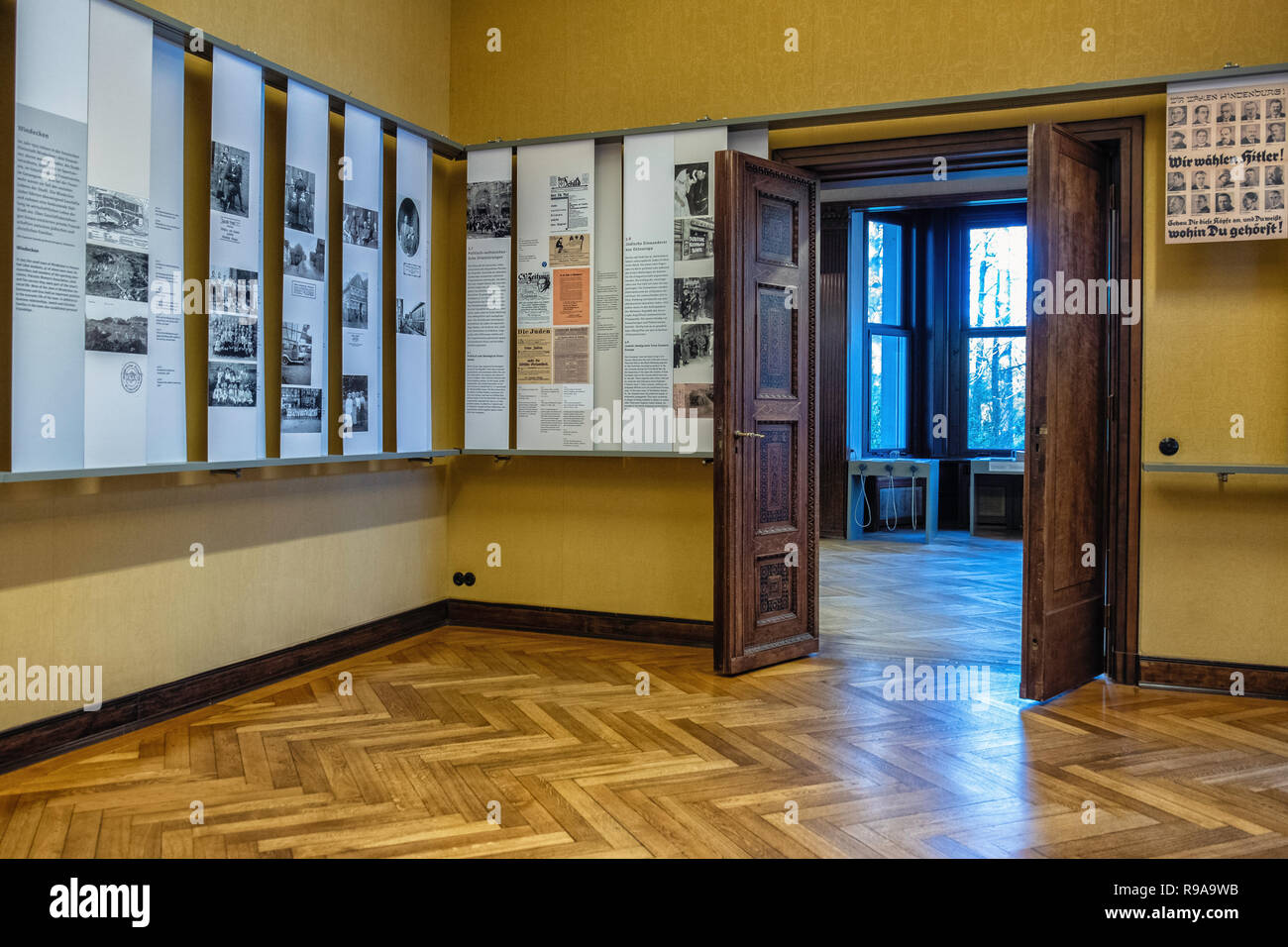 Berlin. Interior of House of the Wannsee Conference Memorial Site ...
