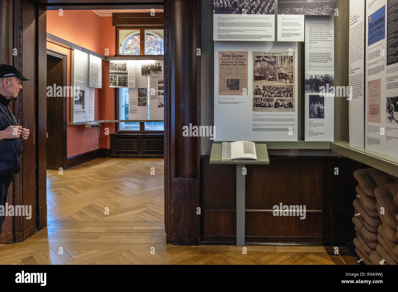 Berlin. Interior of House of the Wannsee Conference Memorial Site ...