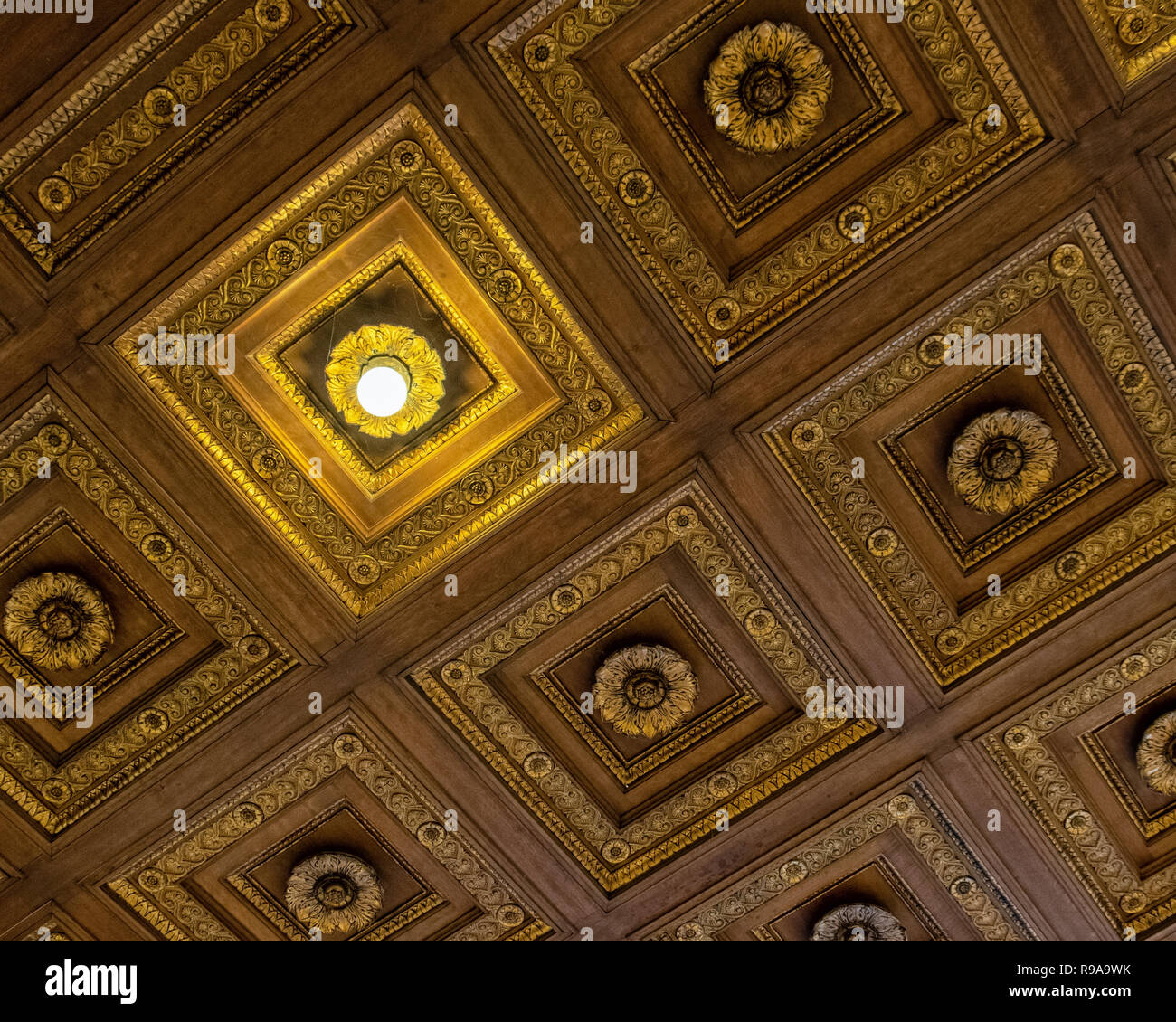 Berlin. Interior of House of the Wannsee Conference Memorial Site ...