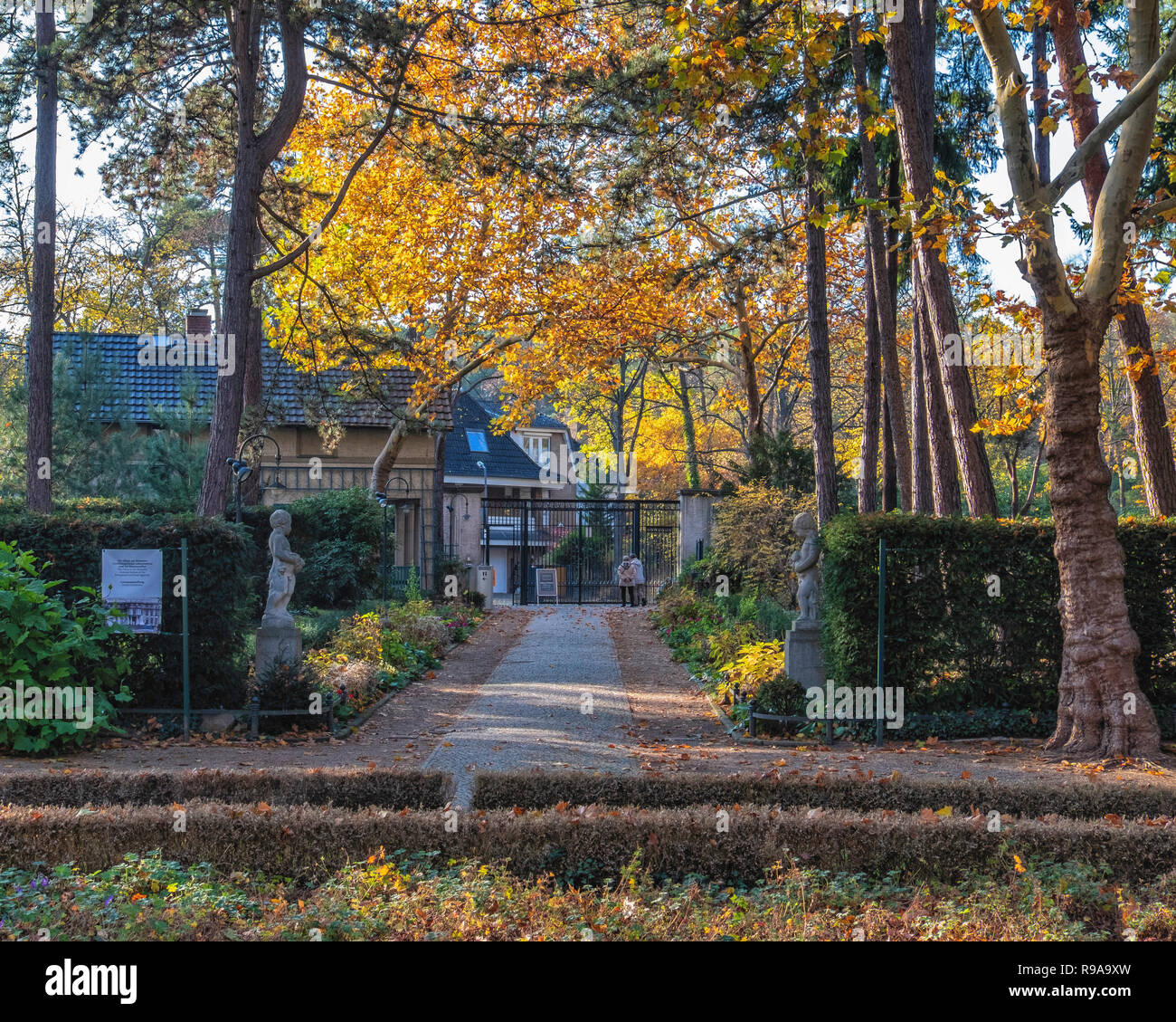 Berlin. Garden of House of the Wannsee Conference Memorial Site. Villa ...