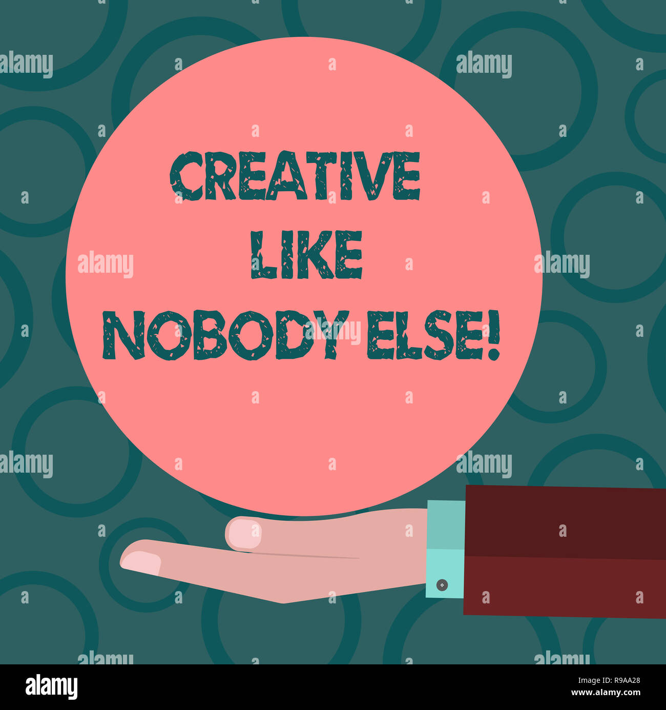 Writing note showing Creative Like Nobody Else. Business photo ...