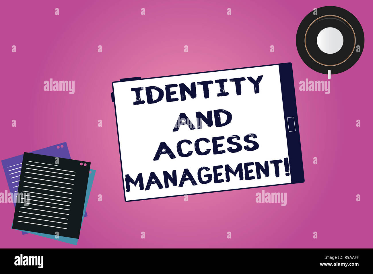 Handwriting Text Identity And Access Management Concept Meaning Security Data Analysisaging