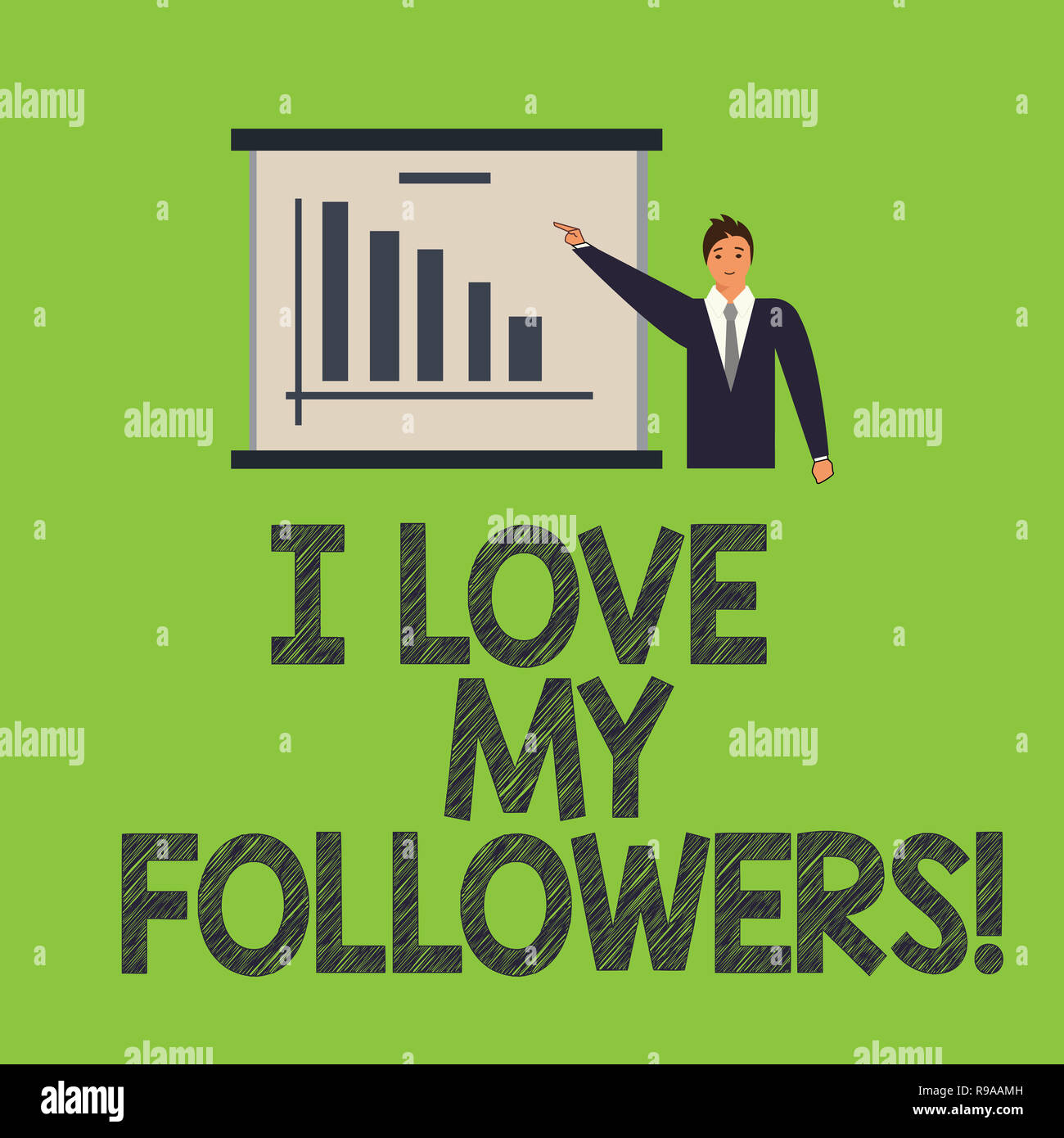 Word writing text I Love My Followers. Business concept for ...