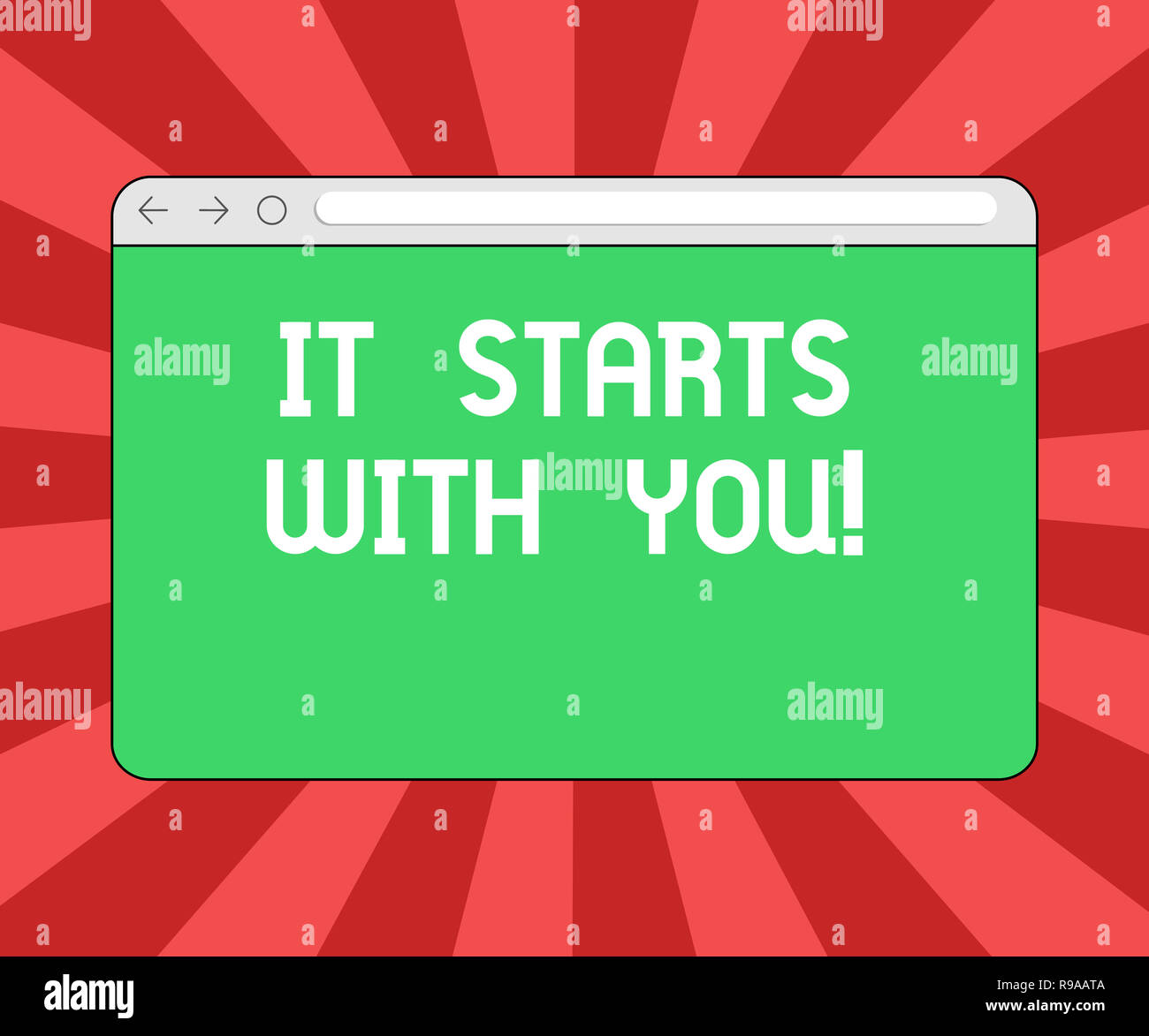 Conceptual hand writing showing It Starts With You. Business photo ...