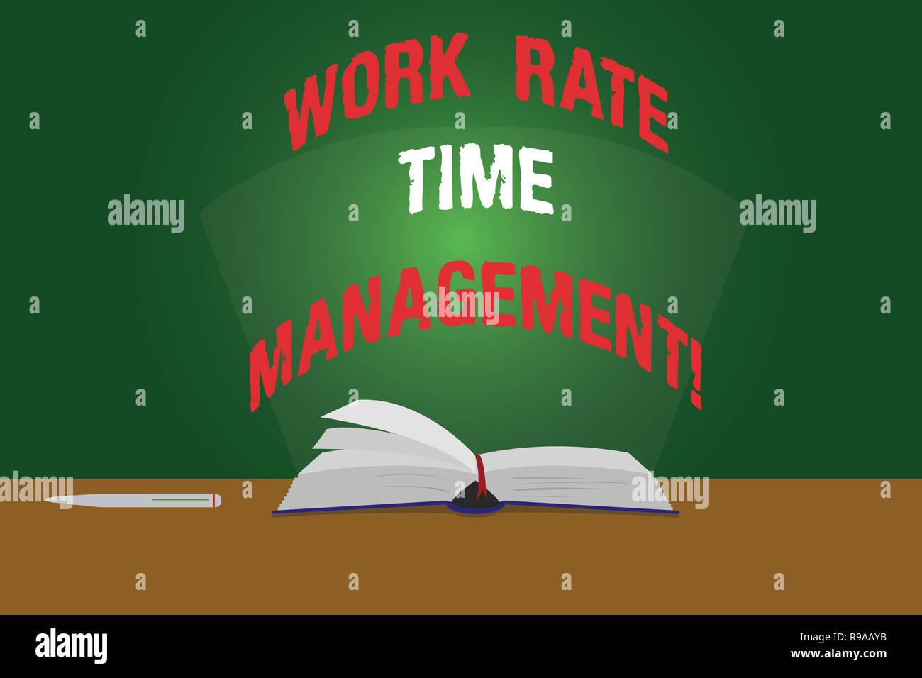 Text sign showing Work Rate Time Management. Conceptual photo Managing ...