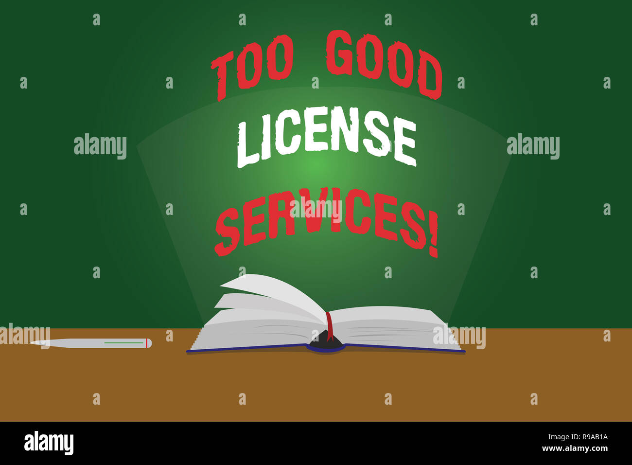 Text sign showing Too Good License Services. Conceptual photo ...