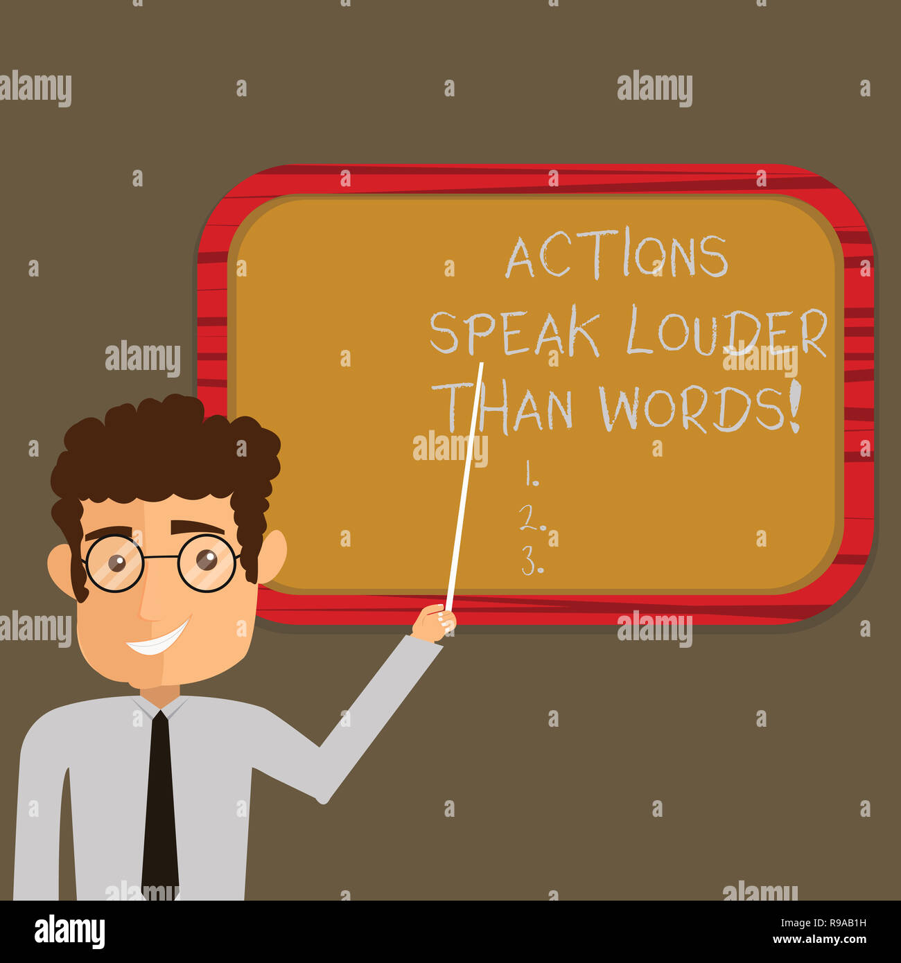 Action speak louder than words hi-res stock photography and images - Alamy