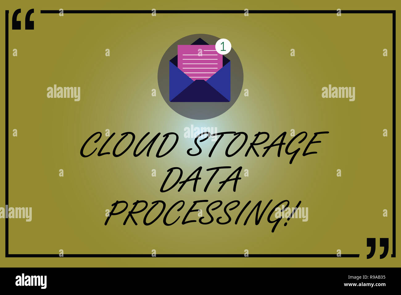 Envelope paper cloud hosting hi-res stock photography and images - Alamy