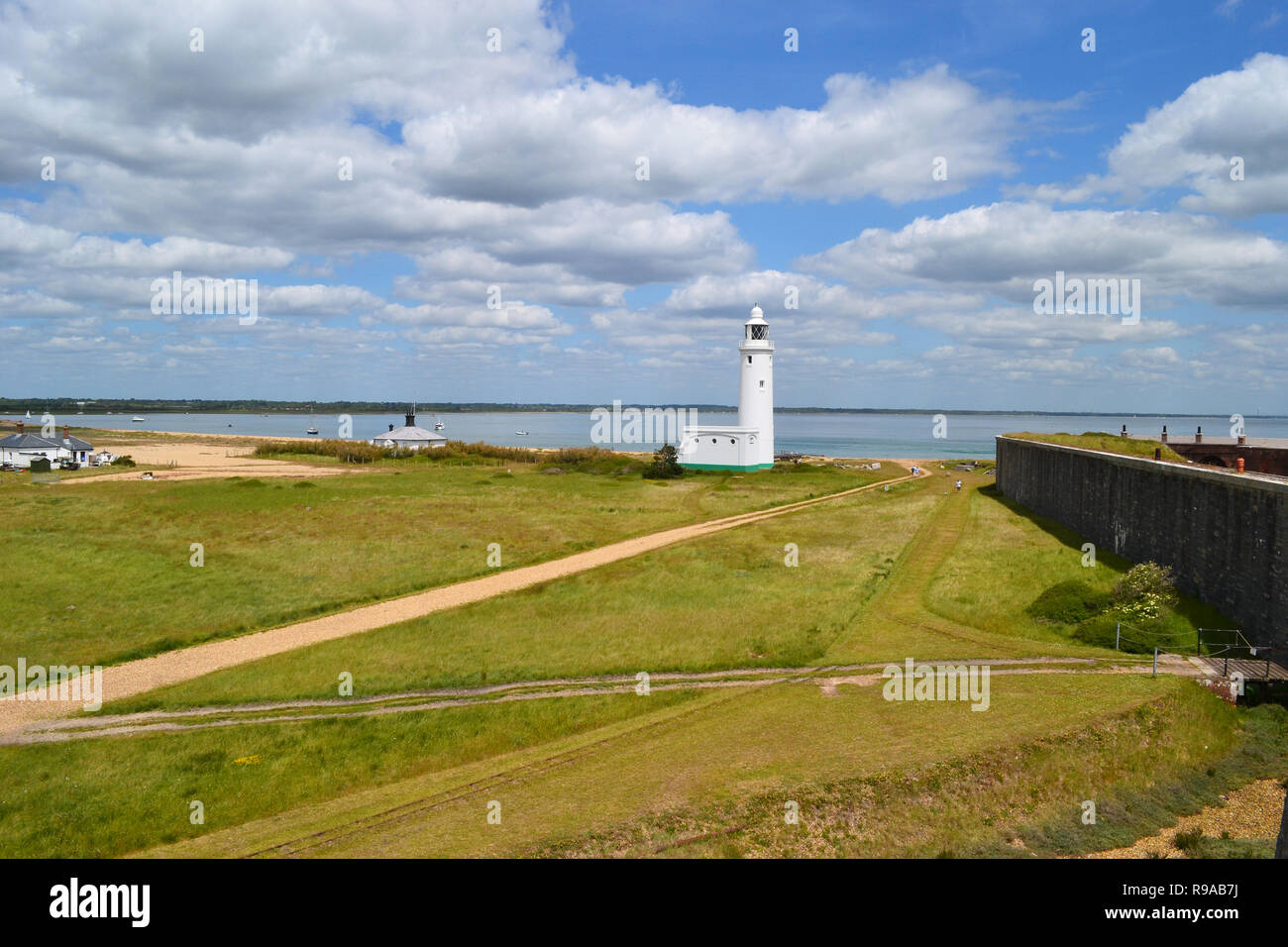 Hurst Point Lighthouse, beside Hurst Castle, Milford on Sea, New Forest ...