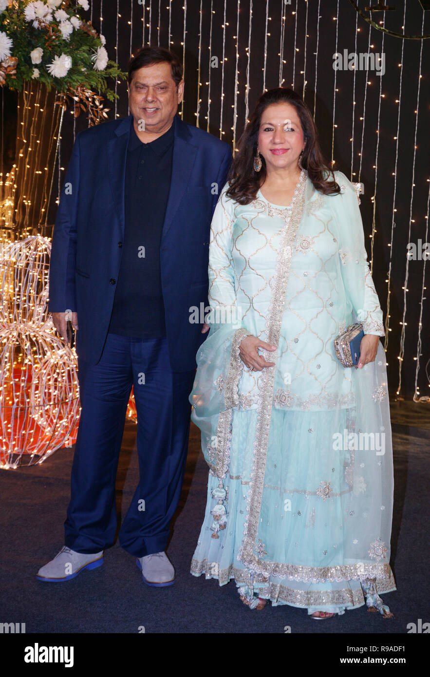 Mumbai,india, 20th dec 21018 : David Dawan and his wife at Bollywood ...