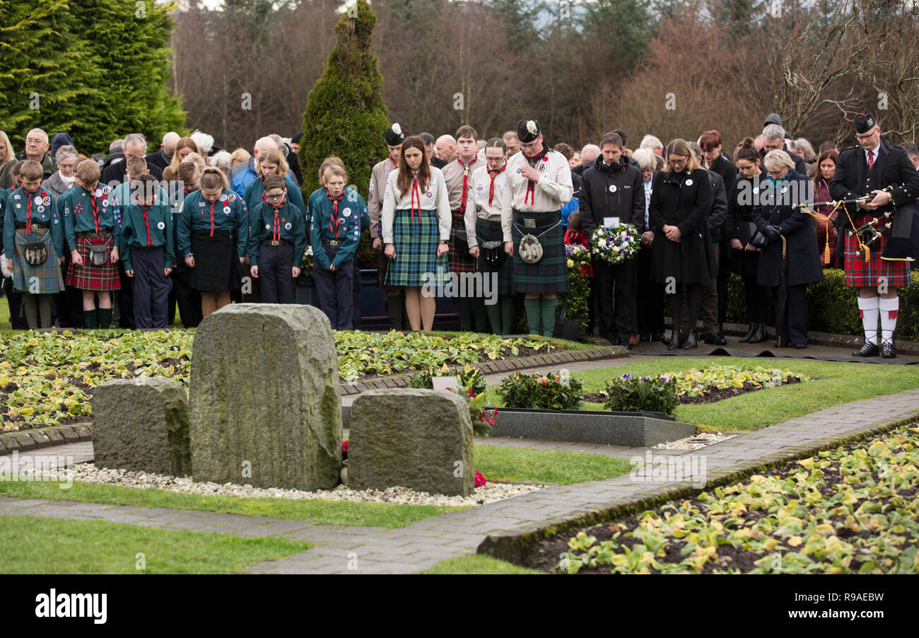 Lockerbie, Scotland, UK. 21st December, 2018. Lockerbie Bombing 30th ...