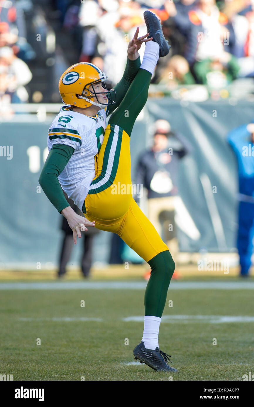 Chicago, Illinois, USA. 16th Dec, 2018. - Packers #6 JK Scott in action ...