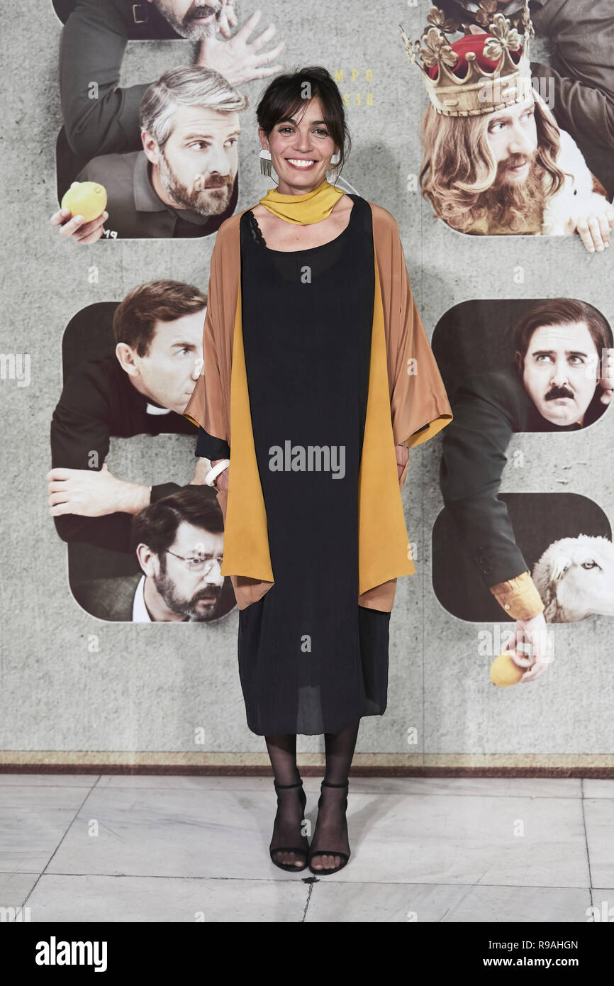 Madrid, Spain. 20th Dec, 2018. Maria Ballesteros attends to Tiempo ...