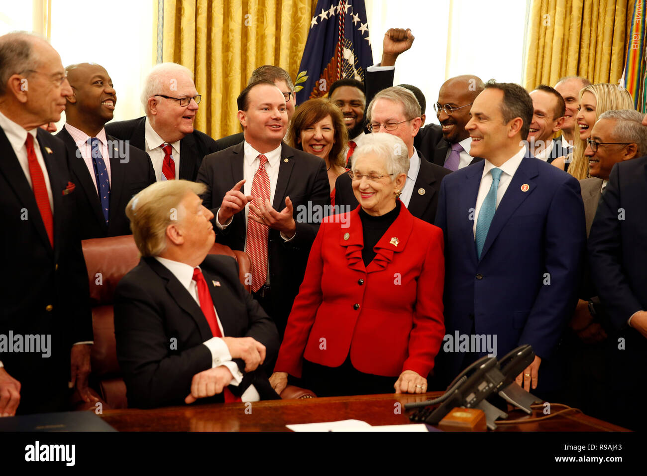 United States President Donald J. Trump participates in a signing ...