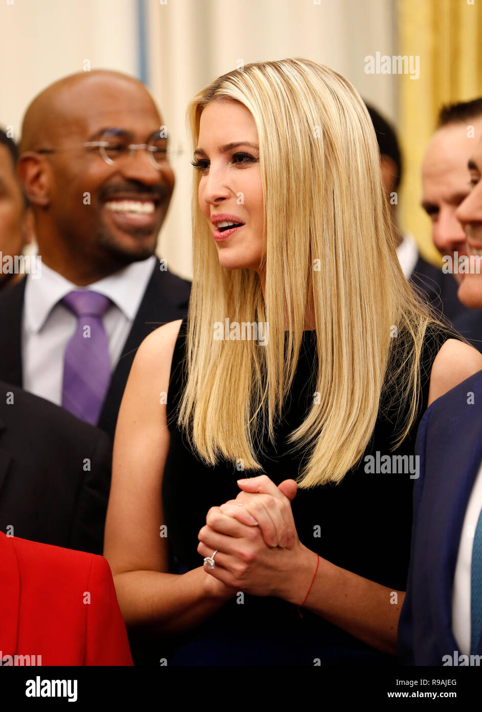 Washington, USA. 21st Dec, 2018. Ivanka Trump speaks during a signing ...
