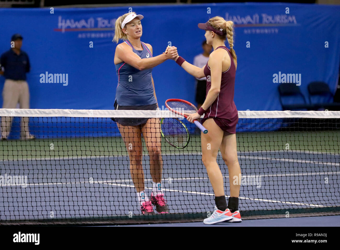 Honolulu, Hawaii. December 21, 2018 - CoCo Vandeweghe shakes Eugenie ...