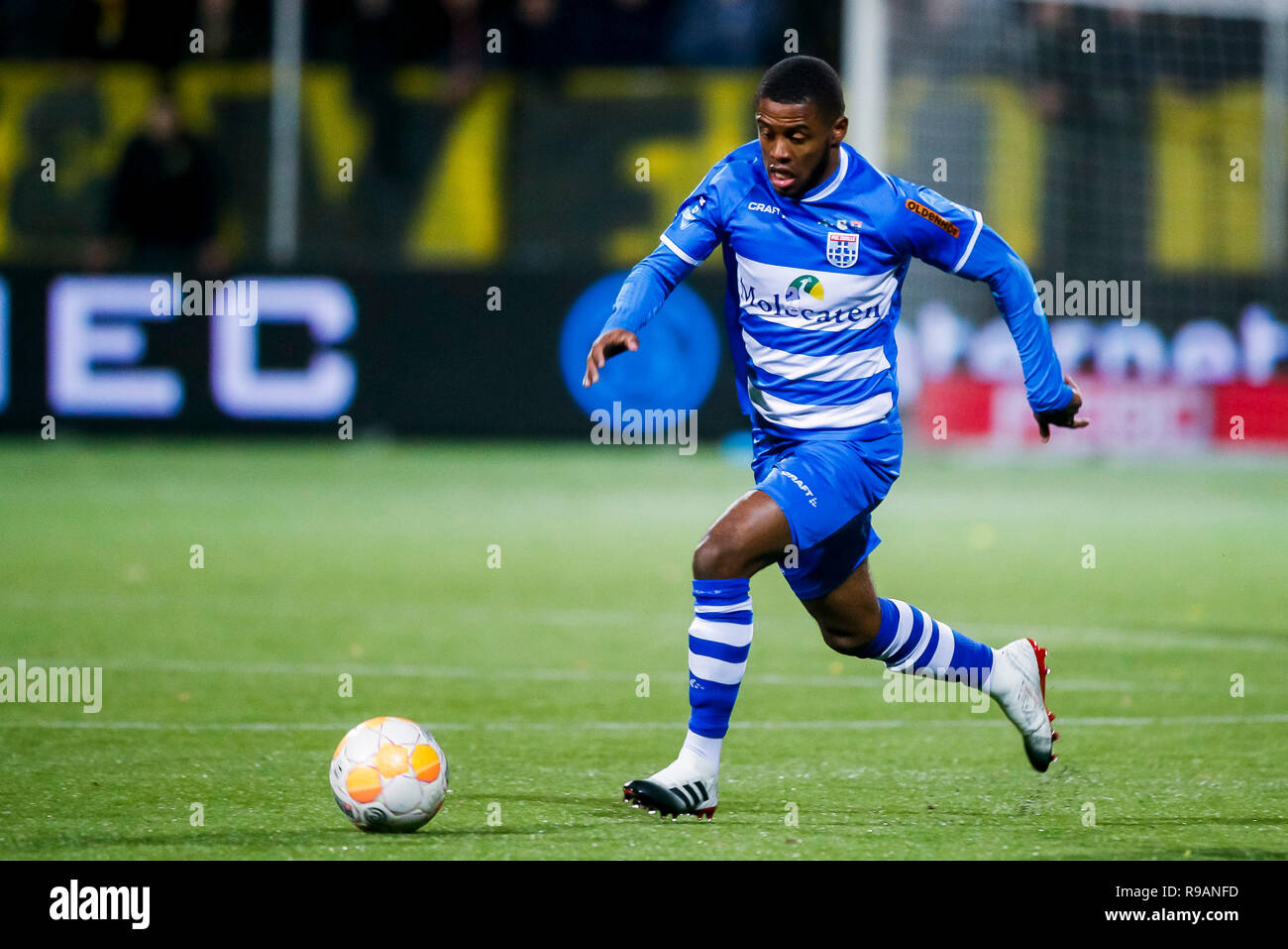 Venlo, Netherlands, 21st December, 2018. VVV Venlo - PEC Zwolle 2-0, 21 ...