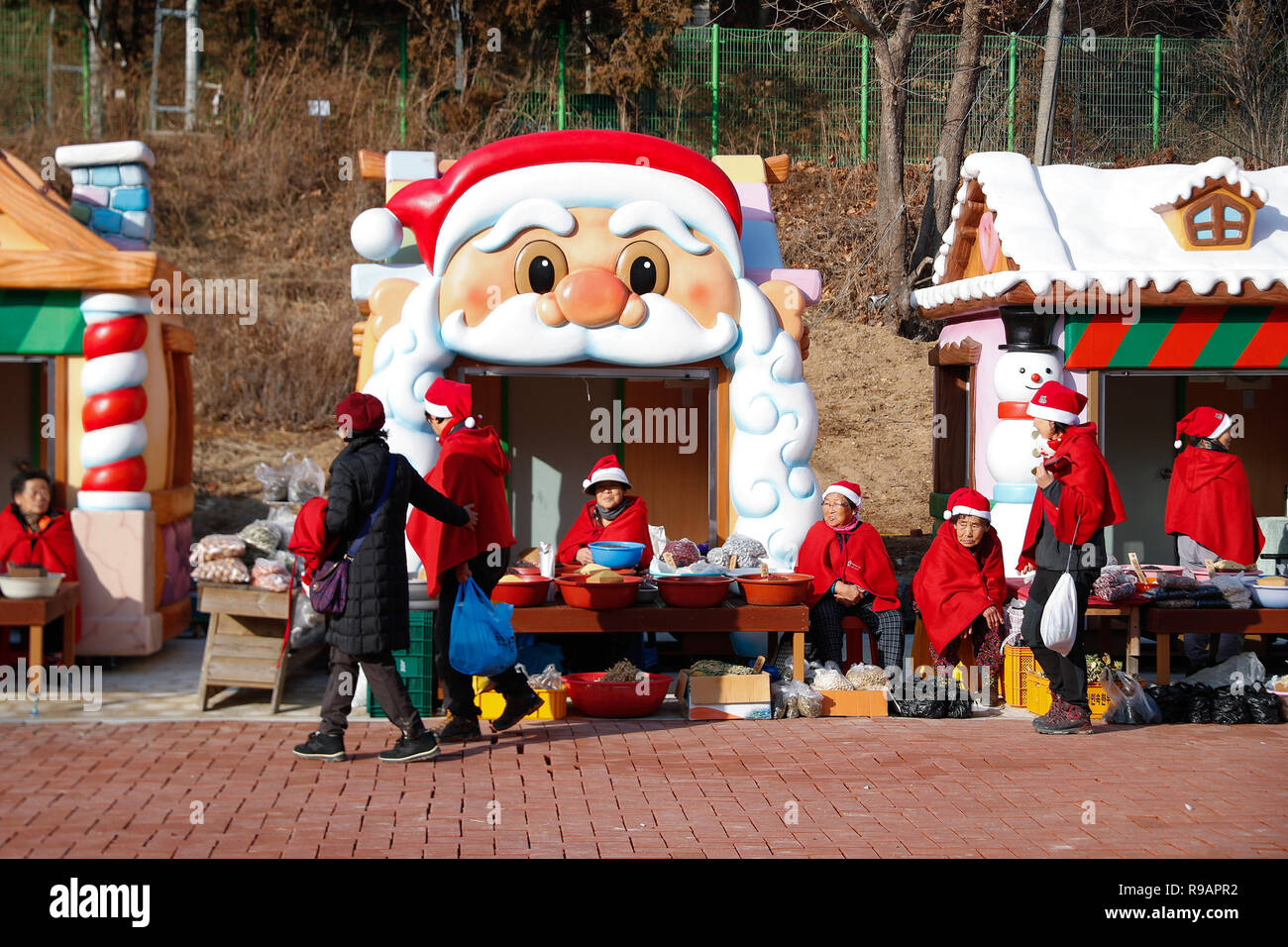 Bonghwa-gun, Gyeongsangbuk-do, South Korea, Dec. 22nd, 2018 Visitors ...