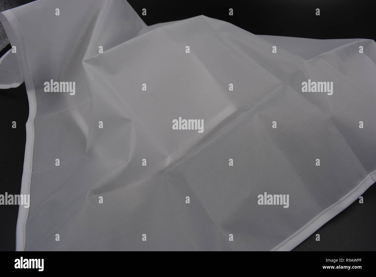 White translucent fabric for light scattering on a stylish black ...