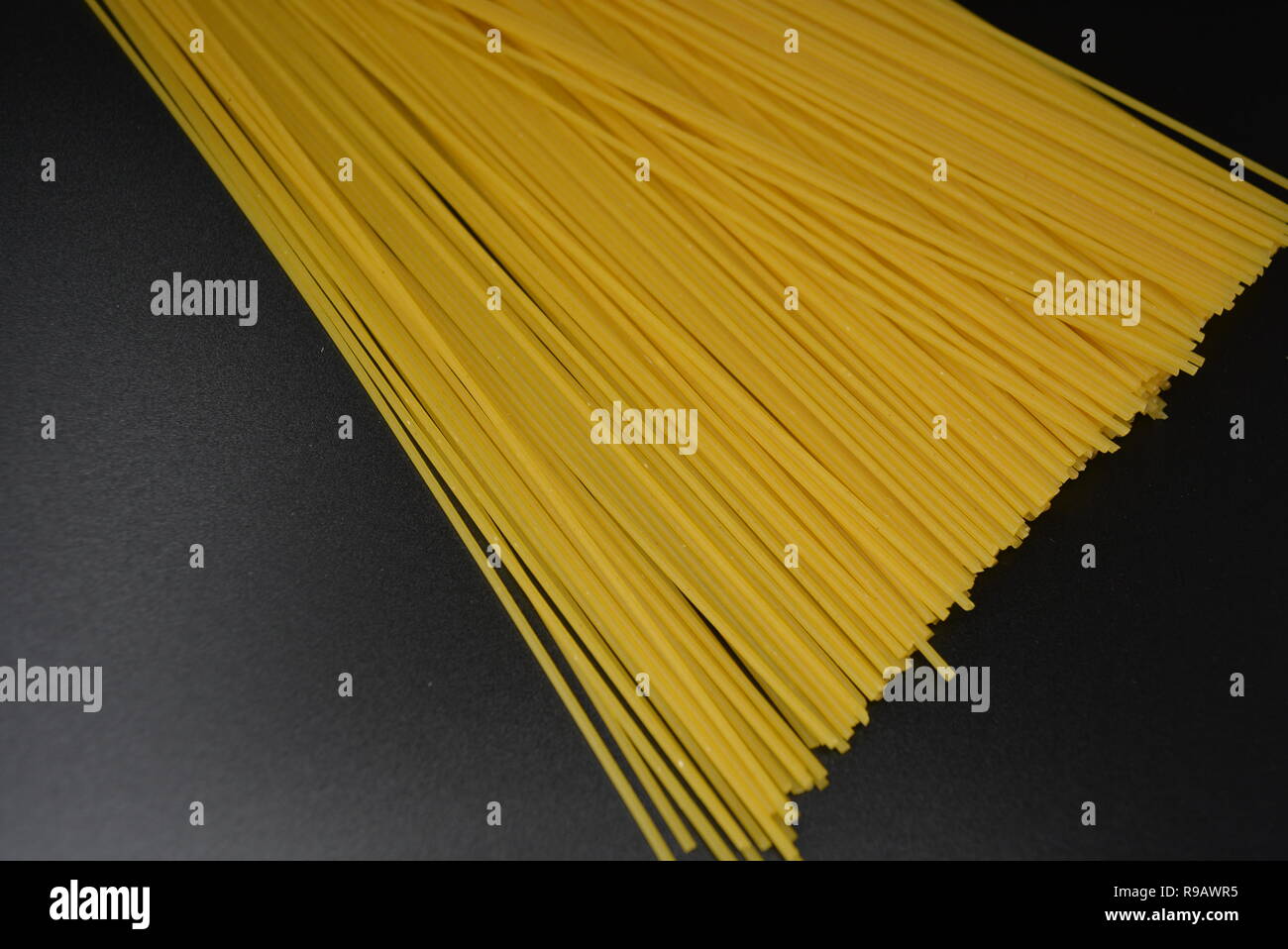 Long dry vermicelli, Italian pasta spaghetti from hard wheat varieties ...