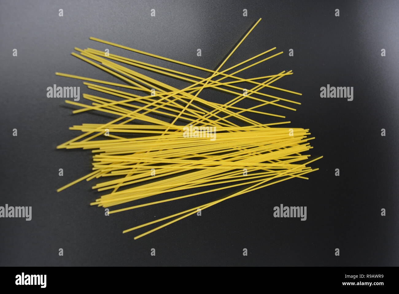 Long dry vermicelli, Italian pasta spaghetti from hard wheat varieties ...